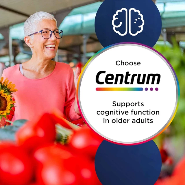 CENTRUM ADVANCE 50+ Tablets Multivitamin & Mineral Supplements, with 24 ...