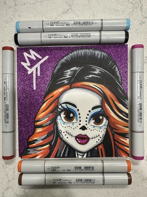 SKELETA CALAVERAS 6X6 Drawing Monster High Collectible £28.89 - PicClick UK