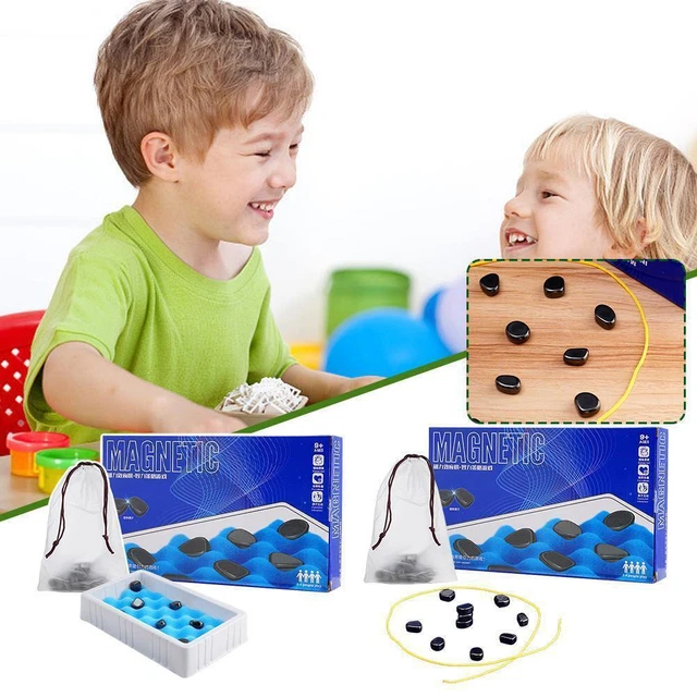 FERROMAGNETIC MAGNETIC CHESS Game Plastic Interactive Magnet Board V6J0 ...