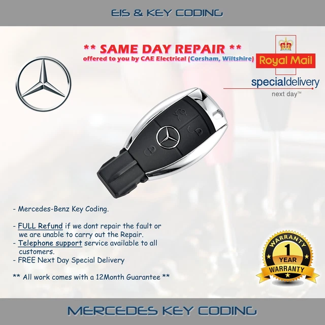 MERCEDES-BENZ KEY CODING / Programming - All Keys Lost - *Same Day ...