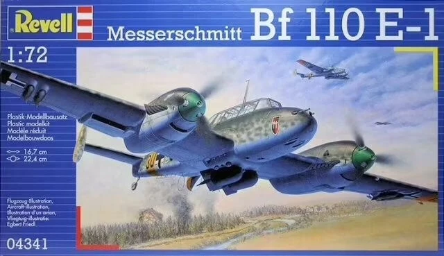 REVELL 04341 MESSERSCHMITT Bf110 E1 1/72 scale plastic model aircraft ...