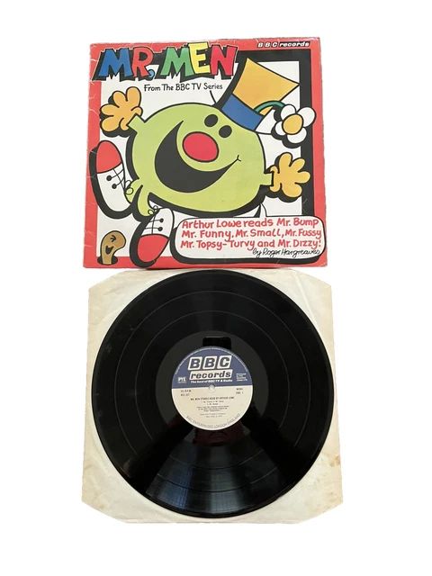 MR MEN STORIES read by Arthur Lowe BBC TV Series REC 337 1976 Mono LP £ ...