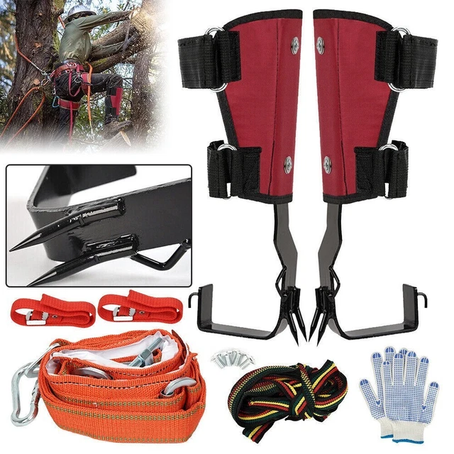 SAFETY TREE CLIMBING Spike Set 2 Gear Survival Hunting Tool With Safety ...