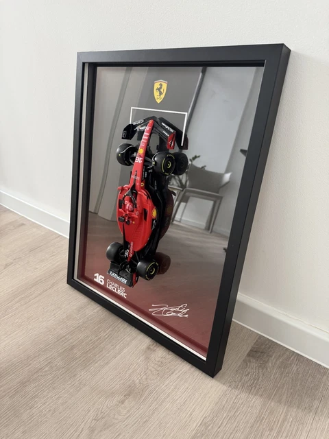 FERRARI SF-24 SHADOW Box 1:18 - Charles Leclerc - Wall display case ...
