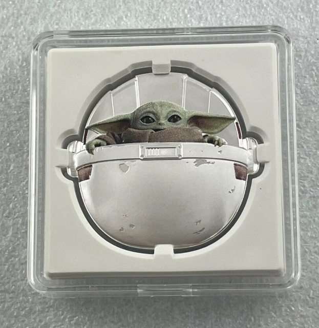 2022 NIUE STAR Wars Mandalorian Grogu in Pod 1oz Proof Silver Coin - NZ ...