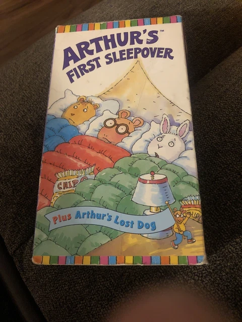ARTHUR'S FIRST SLEEPOVER Vhs Video Tape Arthur Aardvark MARC BROWN 1998 ...