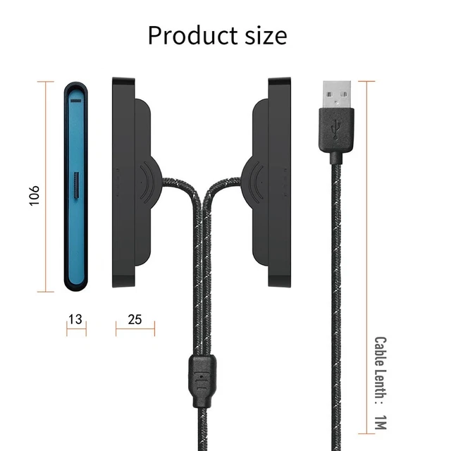 FOR NINTENDO SWITCH2 Controller Charging Line 1m Portable 2 in 1 ...