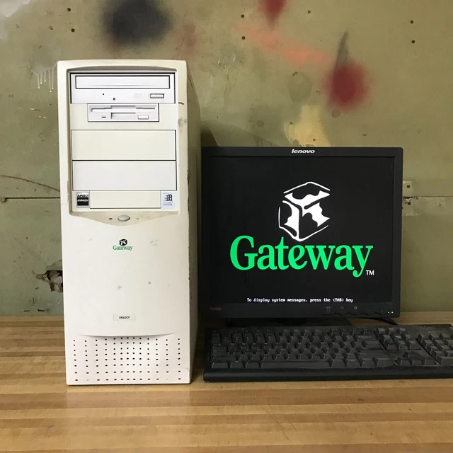 VINTAGE GATEWAY SELECT Desktop PC Athlon 750MHz 512MB RAM (No HDD ...