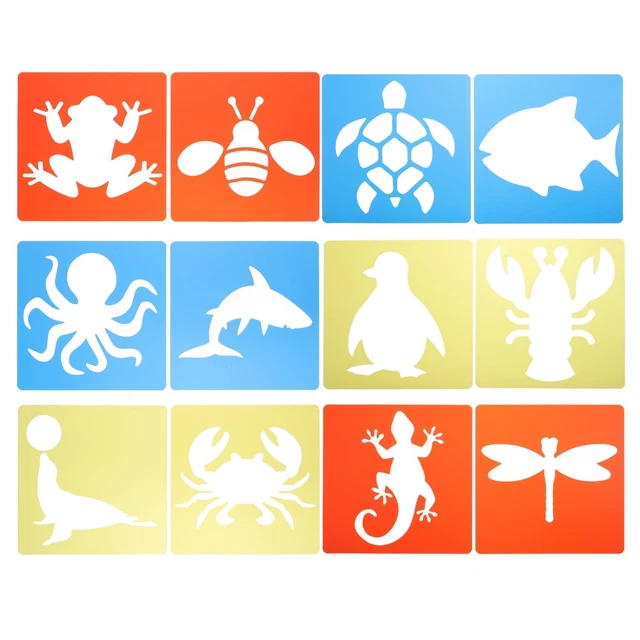 PAINTING DIY STENCILS Animal for Children's Drawing Template Animals ...