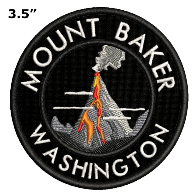 PATCH VOLCAN MOUNT Baker brodé fer à repasser applique souvenir de ...