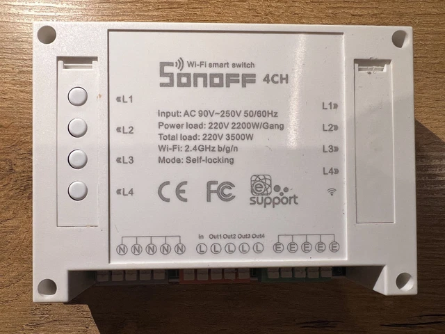 SONOFF 4CH WIFI mit Tasmota Iobroker Alexa geeignet EUR 35,00 - PicClick DE
