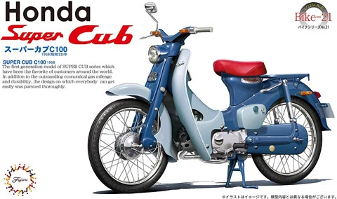 FUJIMI 1/12 BIKE Series 21 Honda Super Cub C100 1958 Plastik ...