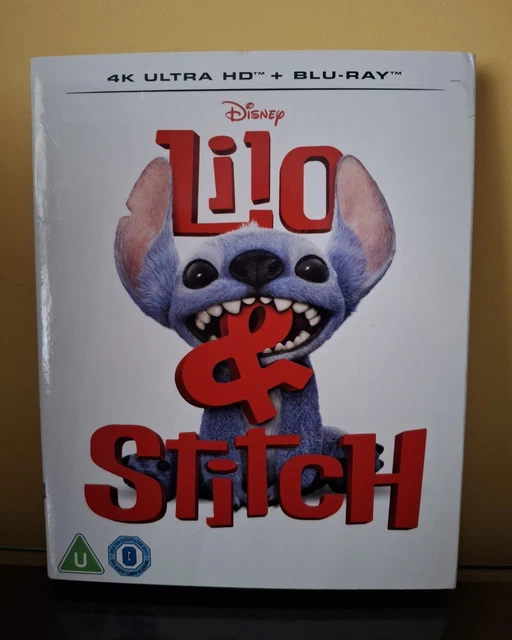DISNEY LILO & Stitch 4K Ultra HD + Blu-ray (U) Includes Slipcover New ...