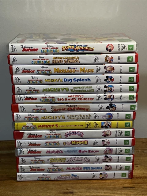 DISNEY JUNIOR MICKEY Mouse Clubhouse Lot of 15 DVD Inc Mickey, Donald ...