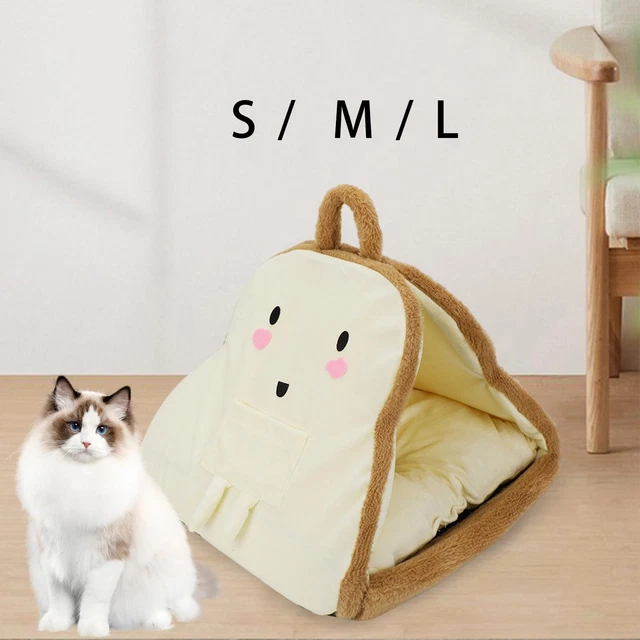 LIT DE CHAT mignon Toast lit de nid de chat confortable pour petit ...