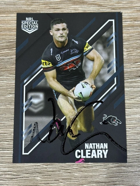 SIGNED NATHAN CLEARY Penrith Panthers 2023 NRL Rivalry Card 34 EUR 13 ...