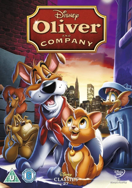 OLIVER AND COMPANY (DVD) Joey Lawrence Billy Joel Cheech Marin Richard ...