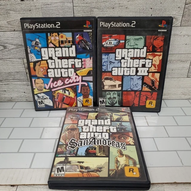 GRAND THEFT AUTO: The Trilogy (Sony PlayStation 2 2006) PS2 avec cartes ...