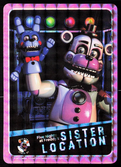 2023 FUNTIME FREDDY Five Nights at Freddy’s FNAF Trading Sticker Purple ...