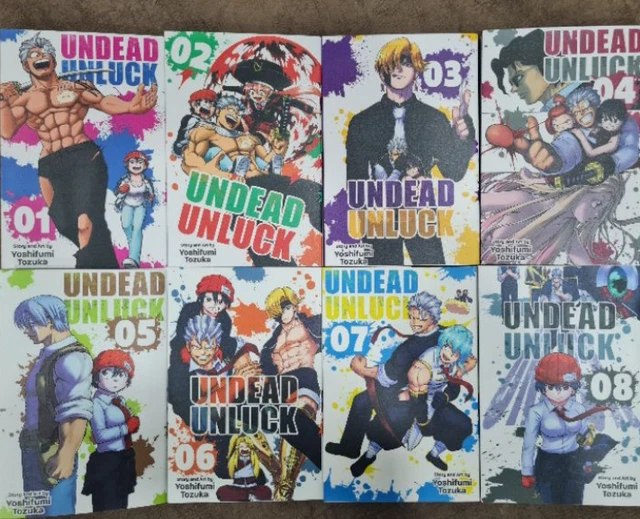UNDEAD UNLUCK YOSHIFUMI Tozuka Manga Volumen 1-8 Versión en Inglés Cómic Nuevo EUR 110,34 ...
