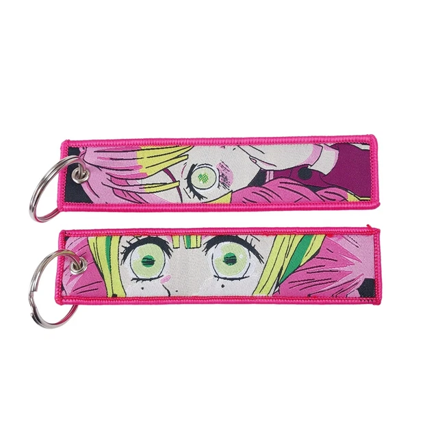 DEMON SLAYER MITSURI Kanroji Hashira Jet Key Tag Anime Embroidered ...