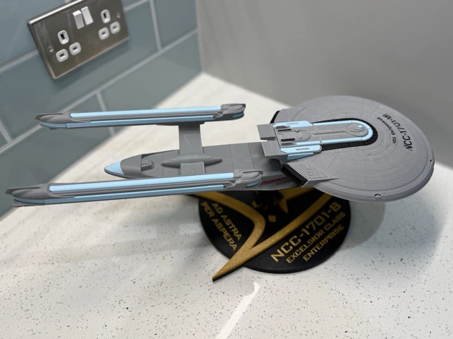 STAR TREK ENTERPRISE B - 3D Printed Model Prop - with Display Stand £45 ...