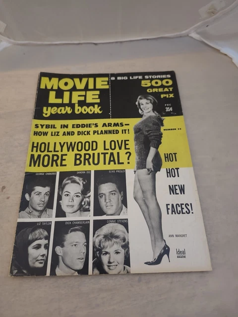 MOVIE LIFE YEARBOOK #33 1963 Ann-Margret Jack Lord Sandra Dee Elvis Presley £19.18 - PicClick UK