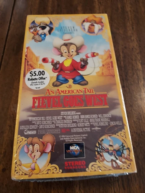 AN AMERICAN TAIL Fievel Goes West VHS 1991 Movie Steven Spielberg New ...