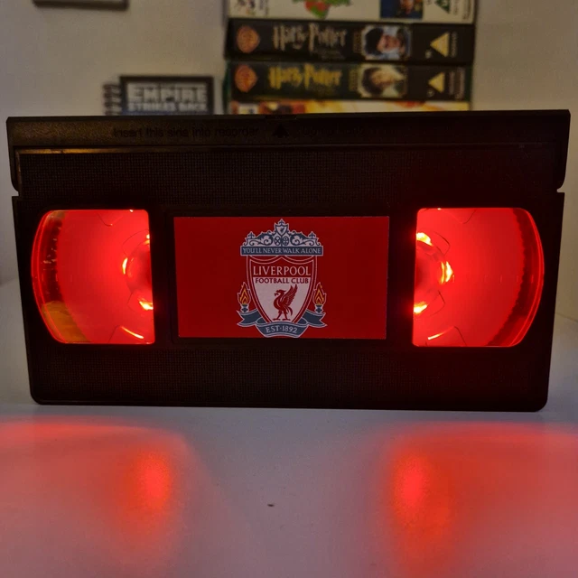 LIVERPOOL FC LED VHS Tape Lamp Birthday Christmas Gift Retro Football ...