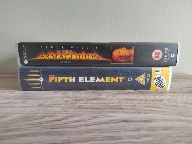 BRUCE WILLIS VHS VIDEOS X 2 Fifth Element Armageddon VGC FREE P&P EUR ...
