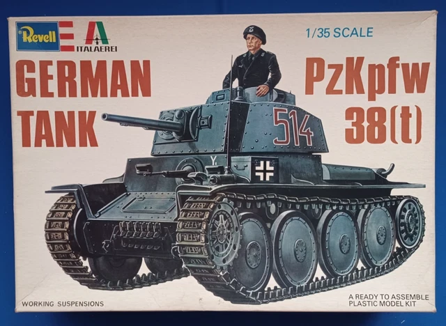 1.35 SCALE GERMAN Tank Pzk pfw 38t By Italaerei £15.83 - PicClick UK