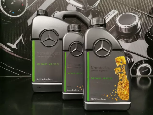 GENUINE MERCEDES-BENZ W212 E-Class 200 220 250d Diesel Engine Oil 7L ...