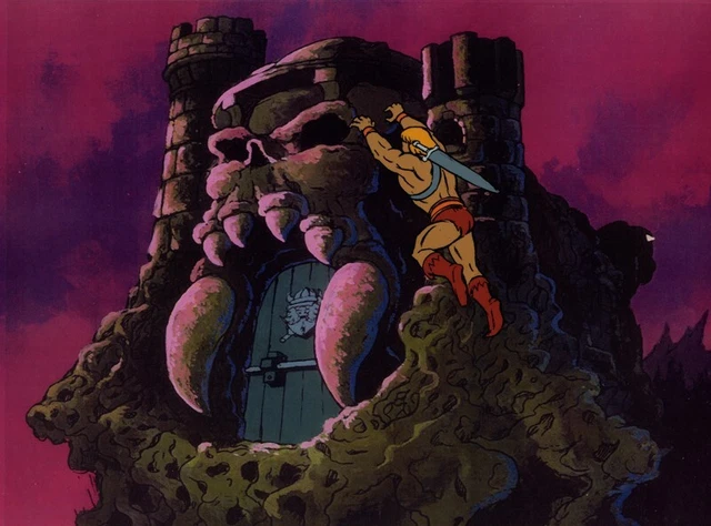 HE-MAN/SHE-RA MASTERS OF the Universe HE-MAN animation cel £12.00 ...