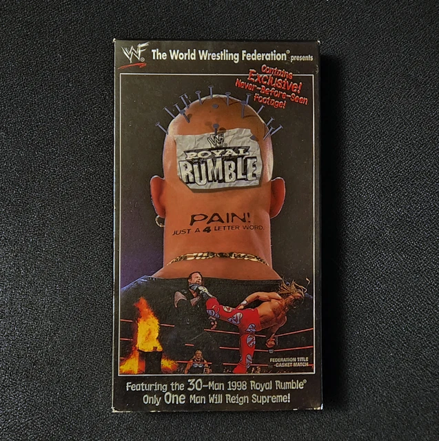 WWF ROYAL RUMBLE VHS Video - Stone Cold Undertaker Wrestling Rare 90s ...