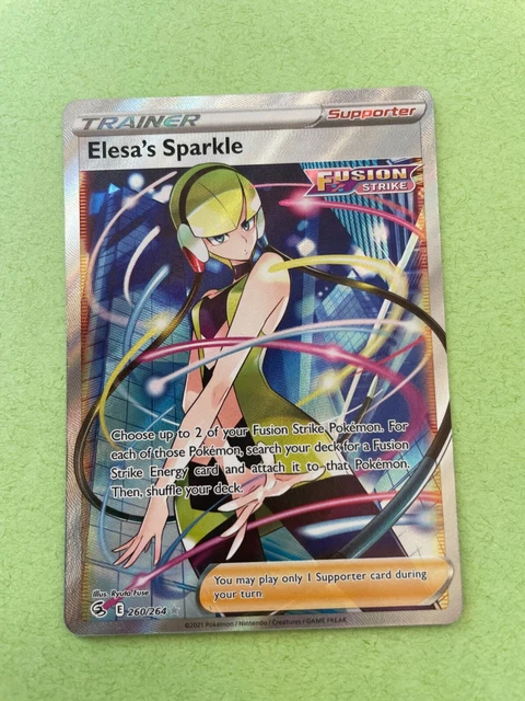 POKEMON - FUSION Strike - Elesa's Sparkle 260/264 $11.99 - PicClick AU