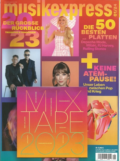 MUSIKEXPRESS, 01/24, JANVIER 2024. Jahresrückblick 2023. Magazine + CD EUR 16,81 - PicClick FR
