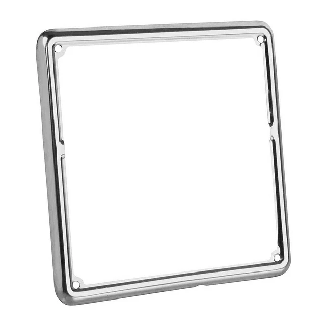 CADRE PLAQUE D'IMMATRICULATION Européenne Nouveau Type Chrome 18x18 ...