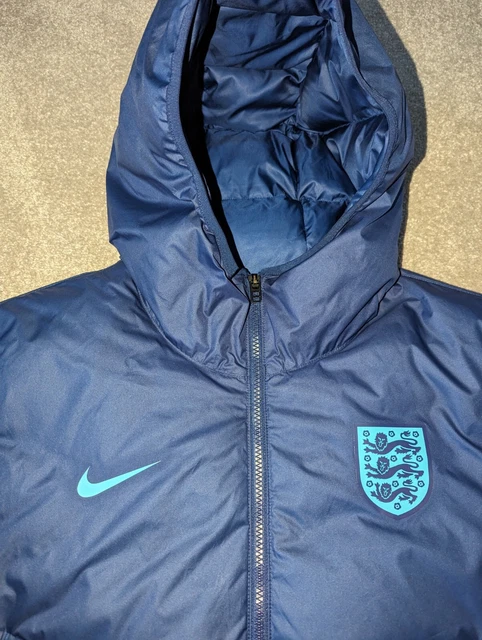 OFFICIAL NIKE MENS England National Football Puffer Jacket - Large Mens ...