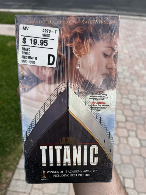 TITANIC VHS 1997 Widescreen Leonardo DiCaprio 2 Tape Set Sealed NEW ...