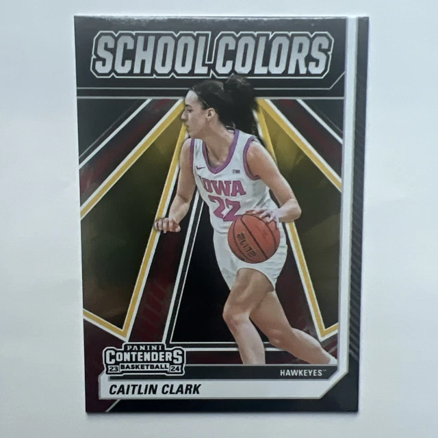 2024 PANINI CAITLIN Clark Collection Red Foil Parallel School Colors ...