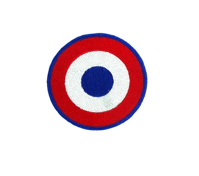 PATCH EMBROIDERED AVIATION Flag Airforce Roundel France French $4.49 ...