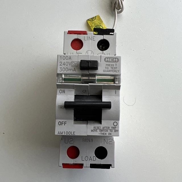 MEM RCD 100 Amp 300mA Double Pole 100A RCCB Memera 2000 AM100LE £80.00 ...