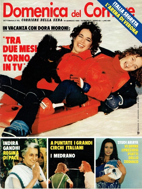1980/5=DORA MORONI=NADIA COMANECI=INDIRA Gandhi=Gaetano Scirea=Medrano ...