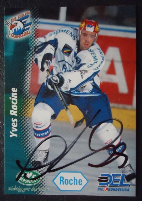 14 YVES RACINE Adler Mannheim DEL 1999-00 original signiert EUR 2,98 ...