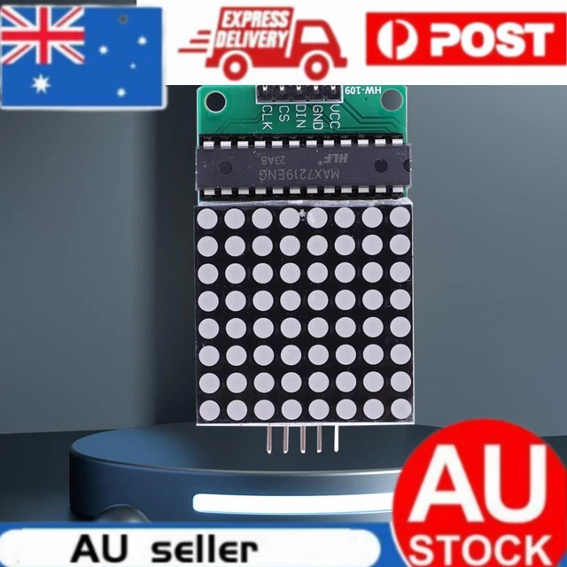Max7219 Dot Led Matrix Module Output Input Common Cathode 8x8 Dot Matrix Diy Kit 1229