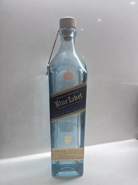JOHNNIE WALKER BLUE Label Scotch Whisky 750 ML Bottle and Case EMPTY ...