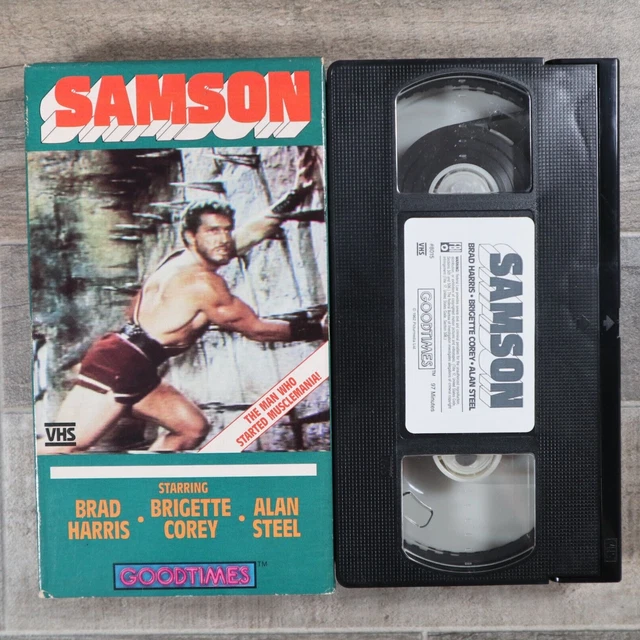 SAMSON (1962) VHS Brad Harris Brigette Corey Alan Steel Biblical ...