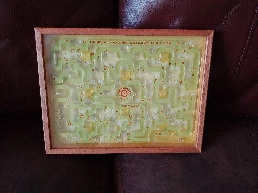 VERY RARE MASTER Maze The Avagojo Silver Ball PuzzleVintage Game 1970s ...
