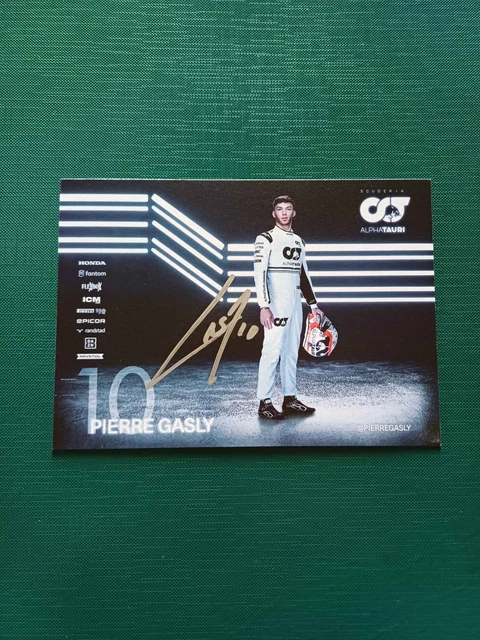 PIERRE GASLY SIGNED Driver Card Autograph Alpine Autografo Carta ...