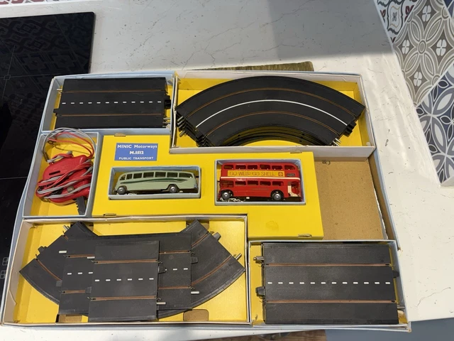 TRI-ANG MINIC MOTORWAYS M.1512 Public Transport set £109.92 - PicClick UK